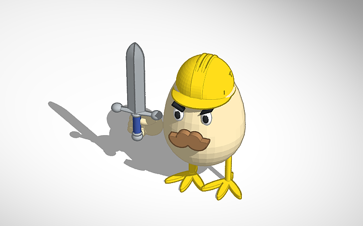 3D design Funny Chicken | Tinkercad