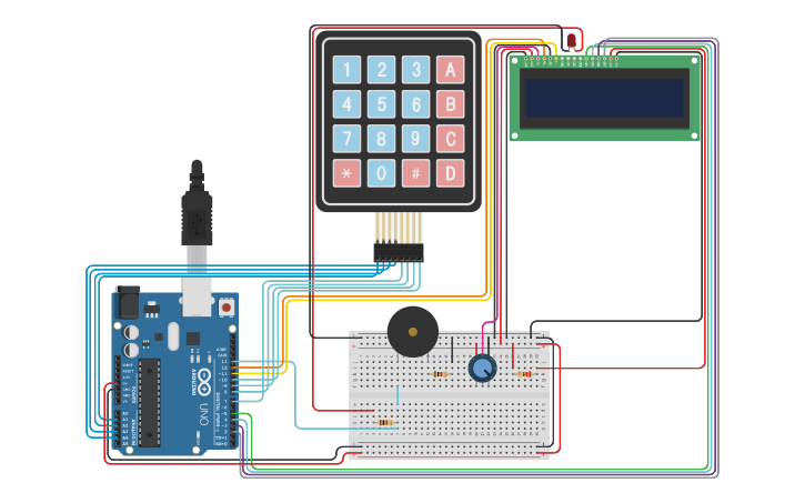 Circuit design Tradutor para Morse - Tinkercad