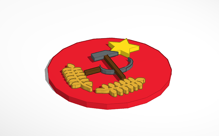 3D design communist insignia | Tinkercad
