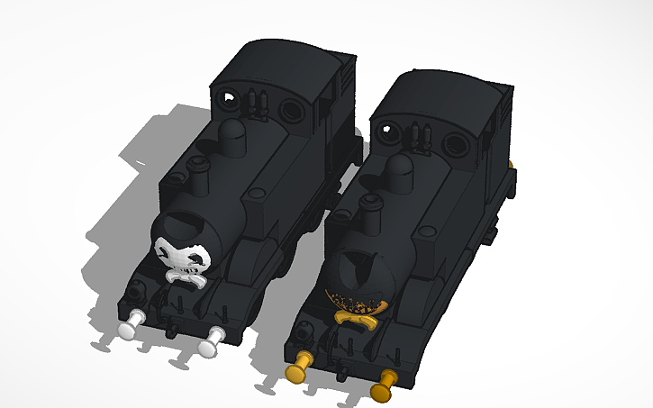 3D design Bendy the tank engine and the ink engine - Tinkercad