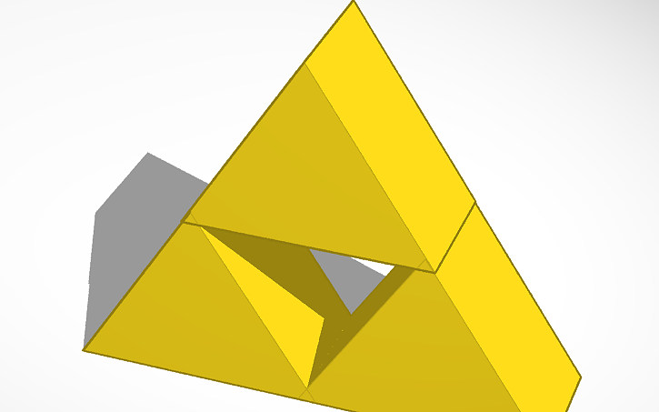 3D design triforce | Tinkercad