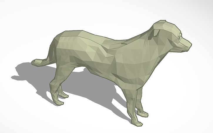 3D design dog - Tinkercad