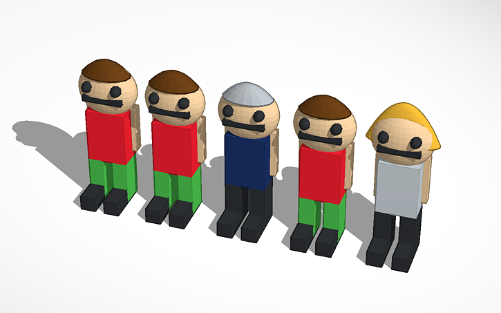 3D design Mini people - Tinkercad
