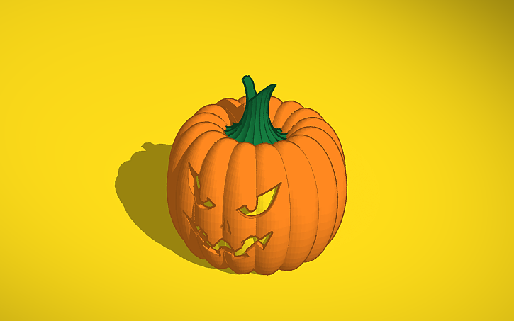 3D design Pumpkin Carving - Tinkercad