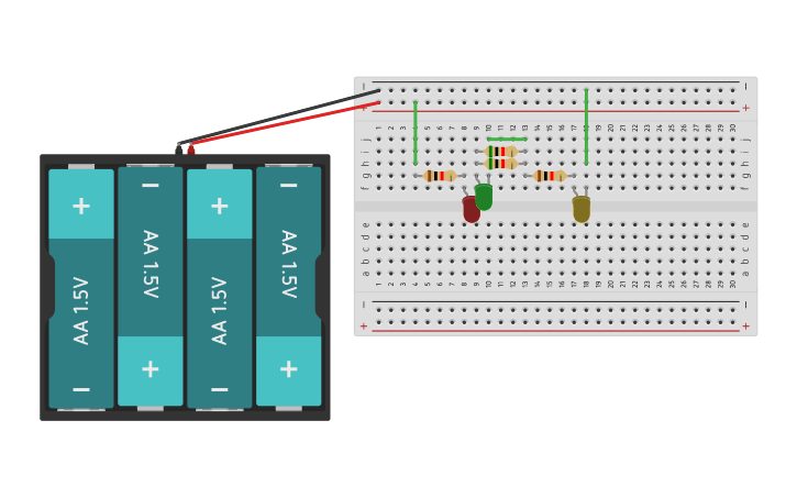 Circuit design Task 1 - Tinkercad