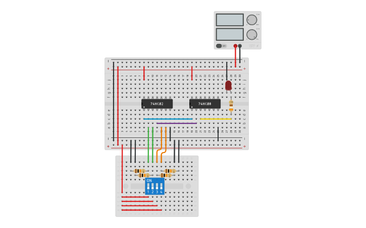 Circuit design Experimento 17 - SD1 | Tinkercad