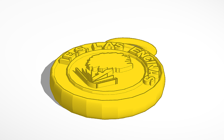 3D design Keychain IES LAS ENCINAS | Tinkercad