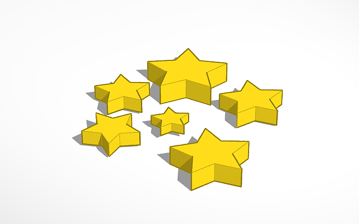 3D design twinkle twinkle little star - Tinkercad