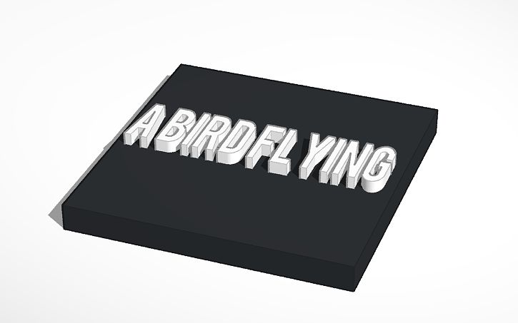 3D design flying bird | Tinkercad