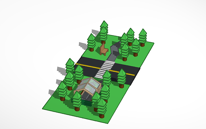 3D design green house - Tinkercad