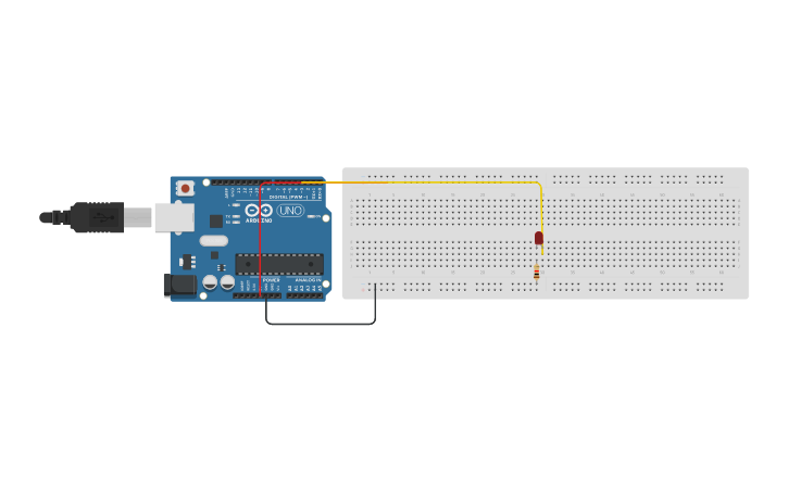 Circuit design LED INTERMITENTE | Tinkercad