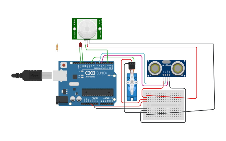 Circuit Design Home Automation Tinkercad