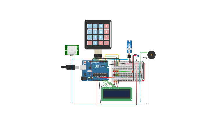 Circuit design Smart Home Automation (ESD Team 142) - Tinkercad