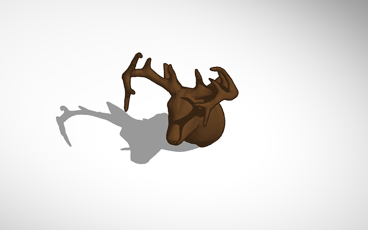 3D design Deer Head - Tinkercad