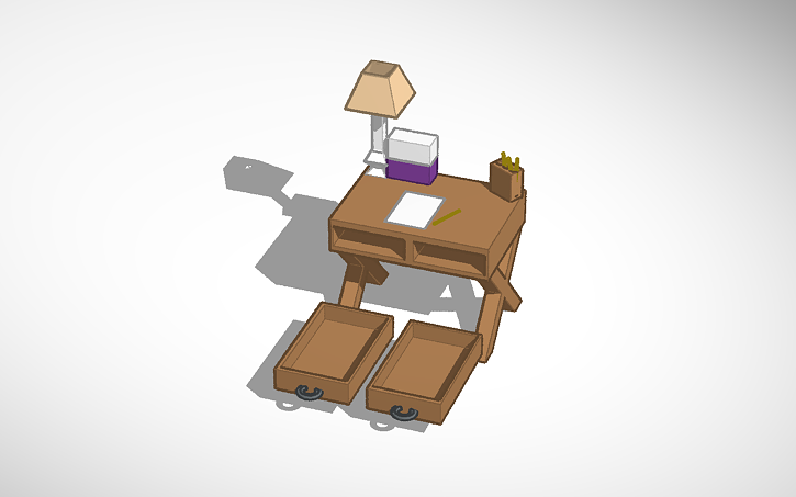 3d Design My Desk Tinkercad 