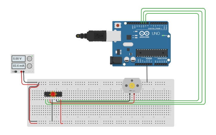 Circuit design Controlling DC Motors | Tinkercad Circuit design Controlling DC Motors | Tinkercad