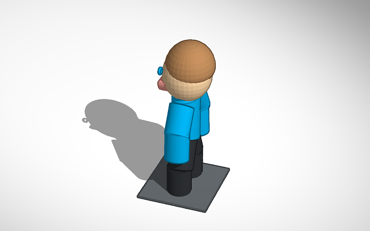 3D design human on stand | Tinkercad
