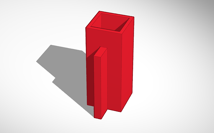 3D design Launch lug - Tinkercad