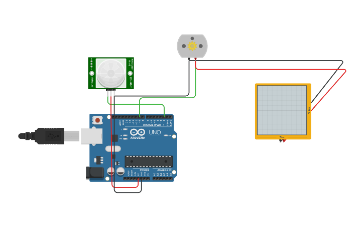 Circuit design Conveyor belt - Tinkercad