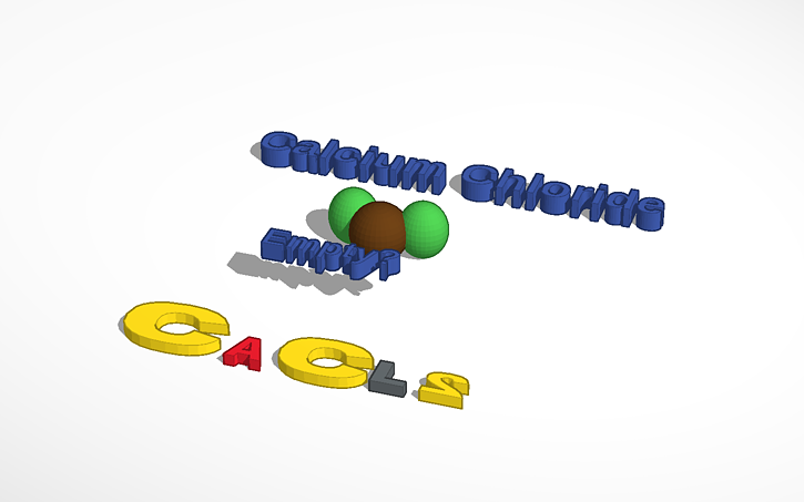 3D design Copy of CaCl2 - Tinkercad
