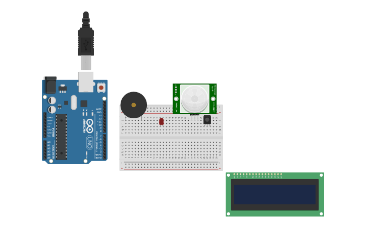 Circuit design Alarma Con Arduino Bluetooth Hc-05 LCD Sensor IR Y PIR ...