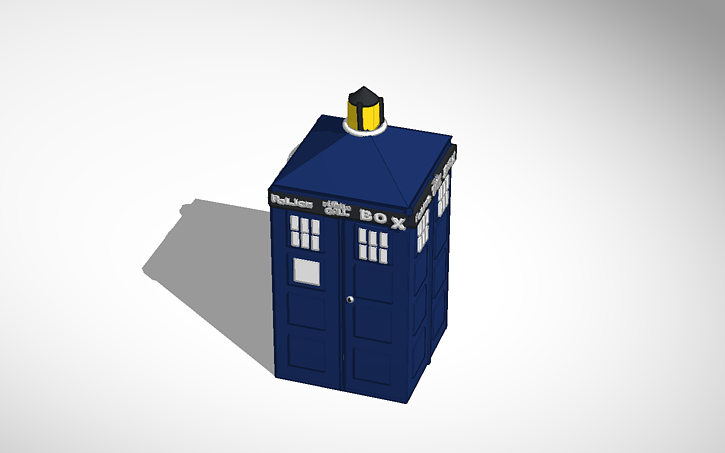 3D design TARDIS Doctor who | Tinkercad