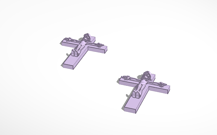 3D design Waluigi Crucifix - Tinkercad