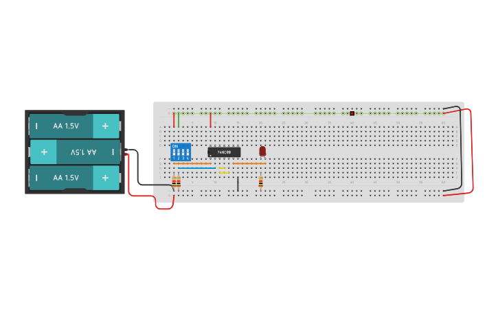Circuit design PUERTA AND CREADO POR NAND | Tinkercad