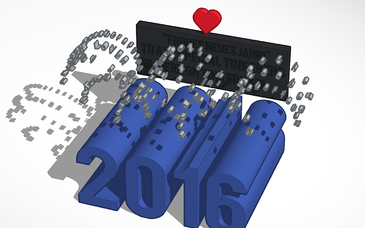 3D design New Year surprise! | Tinkercad