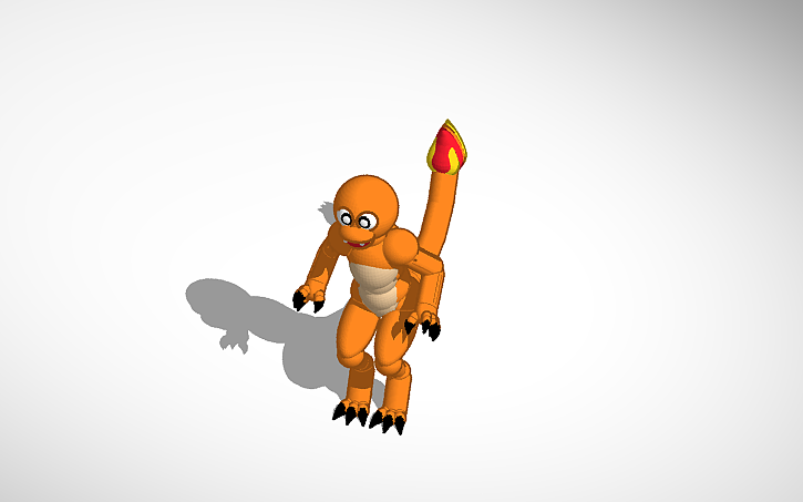 3D design Torch the Charmander | Tinkercad