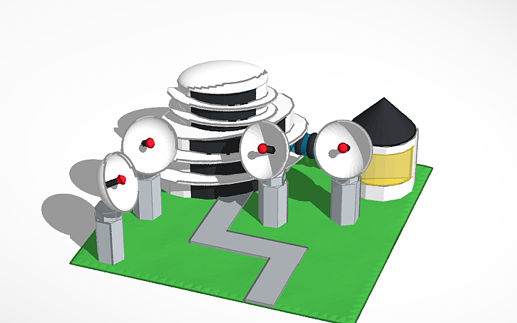 3d Design космічна колонія Tinkercad