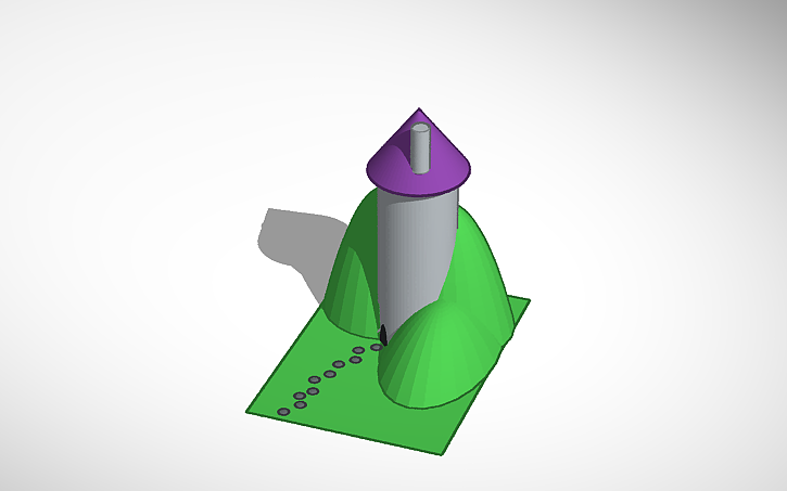 3D design Wizard Tower - Tinkercad