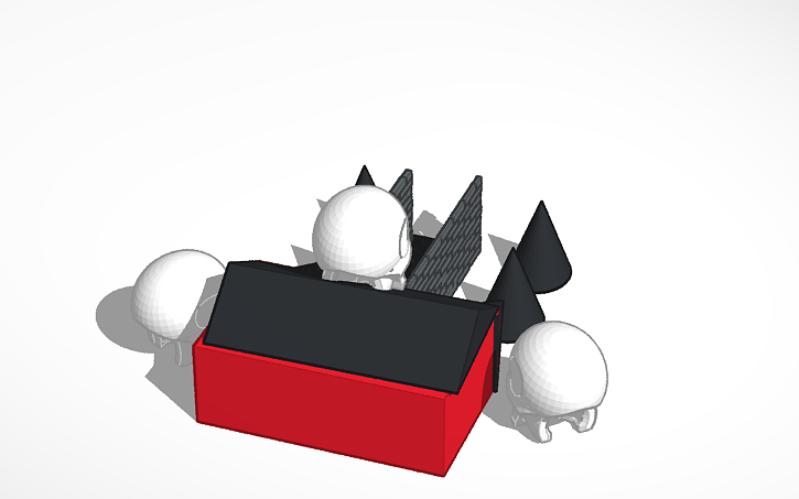 3d Design Haunted House Tinkercad