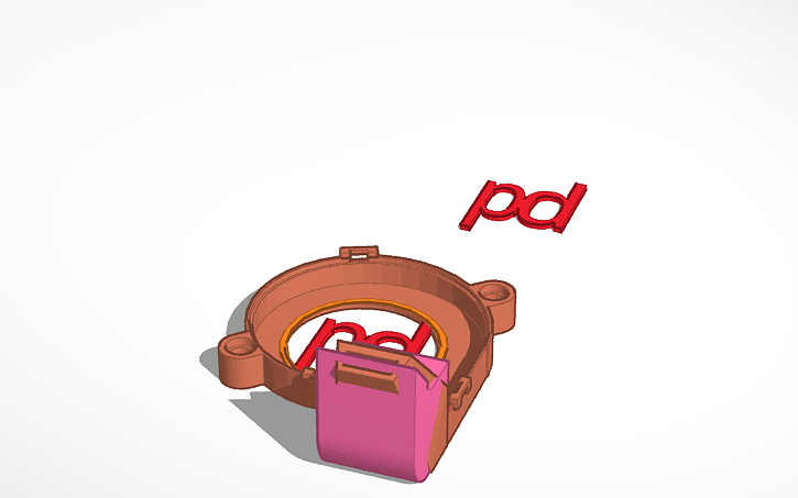 3D design blower 5020 fan prusa i3 - Tinkercad