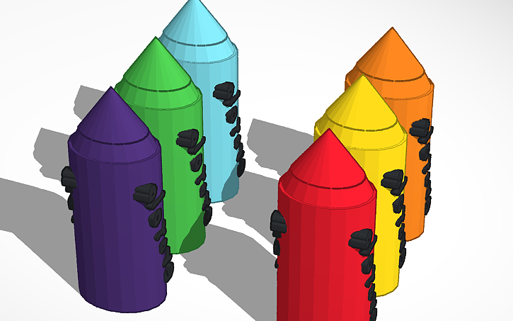 3D design Crayola Crayon - Tinkercad