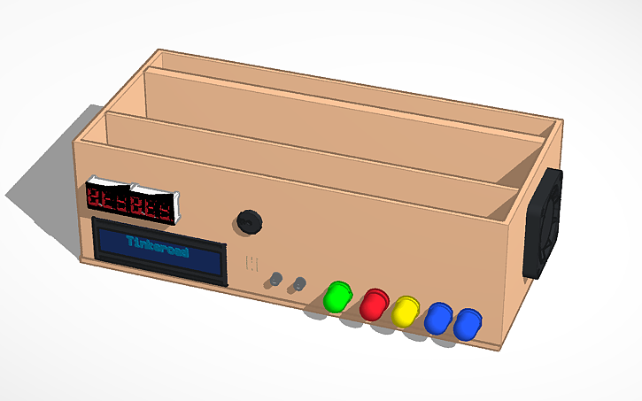 3D design Base Incubadora - Tinkercad