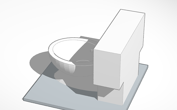 3D design Toilet - Tinkercad