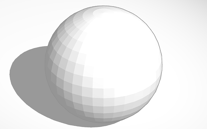 3D design golf ball - Tinkercad