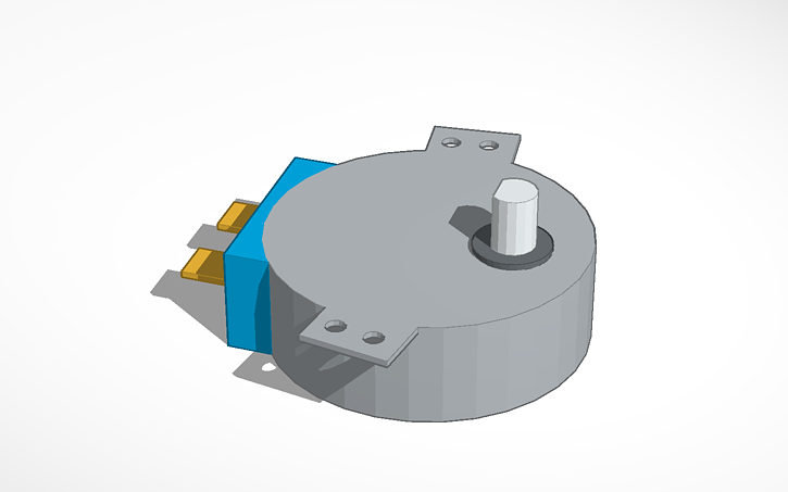 3D design Microwave Turntable AC Motor - Tinkercad