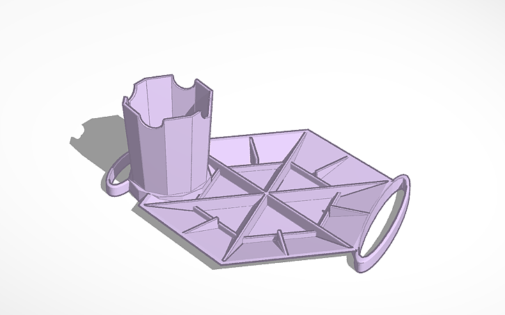 3D design Paint Dish - Tinkercad