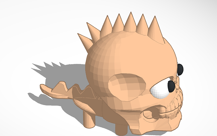 3D design Diagram of a Man-Lizard | Tinkercad