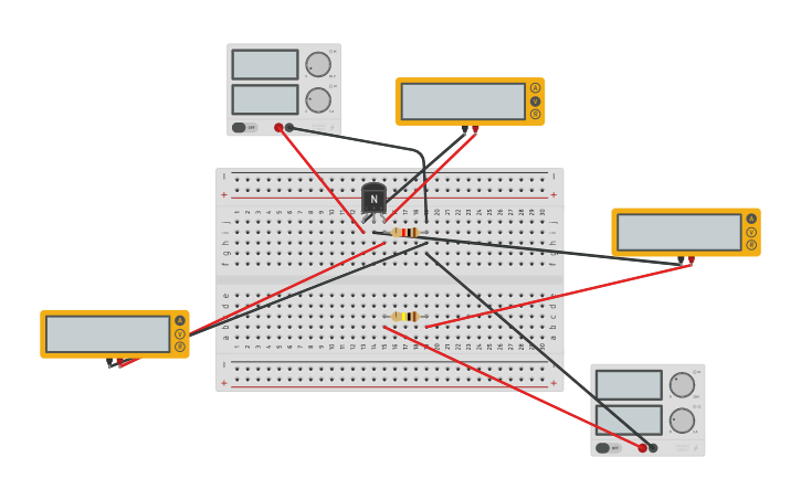 Circuit design Common Collector Output | Tinkercad