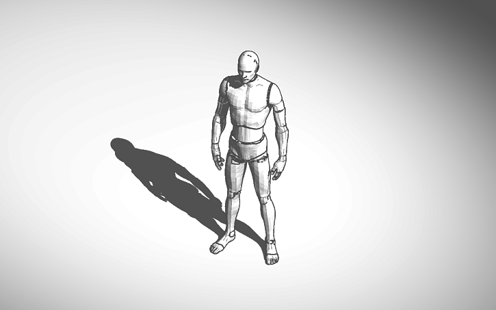 3D design Robot Humanoid - Tinkercad