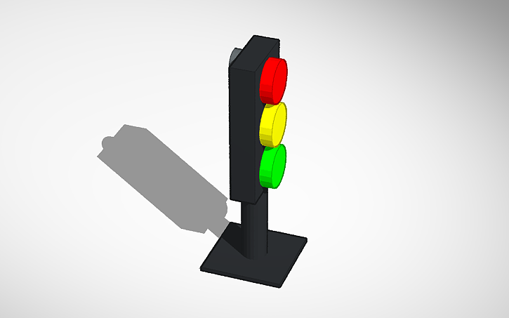 3D design 3D Traffic Light - Tinkercad