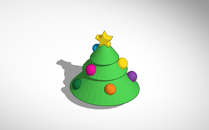 3D design Christmas Tree - Tinkercad