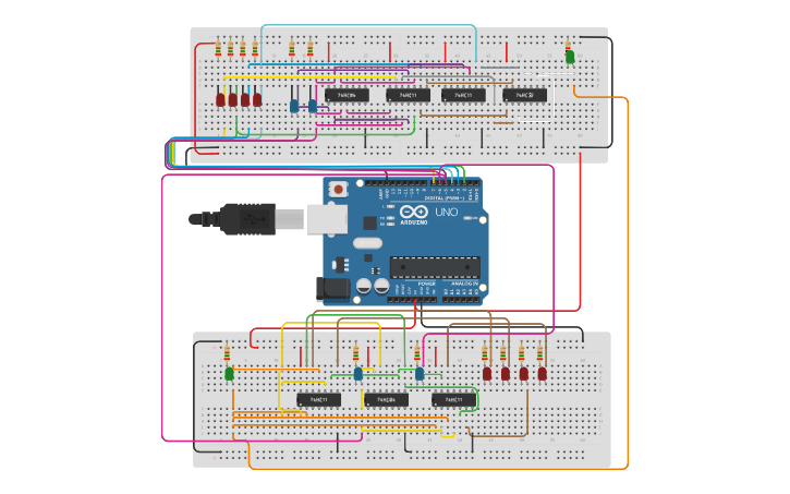 Circuit design Mux-DeMux | Tinkercad