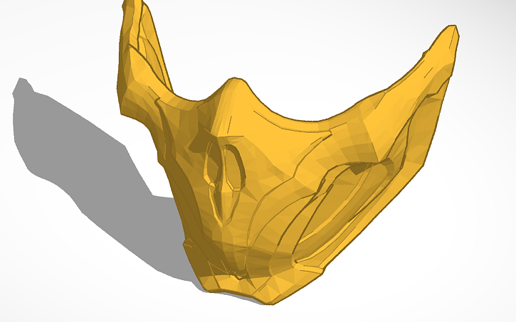 3D design face mask - Tinkercad