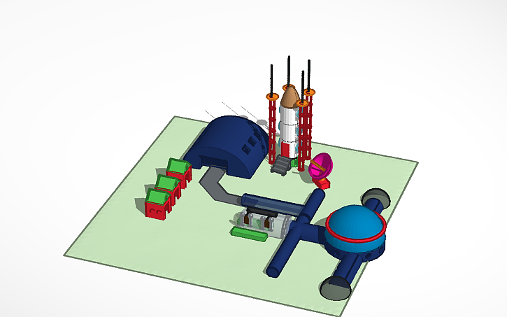 3D design Space station!!!!!!!!! | Tinkercad