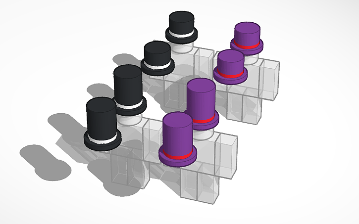 3D design top hat(My ugc hats) - Tinkercad