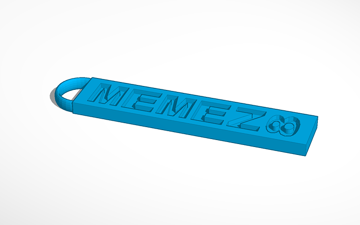 3D design Keychain - Tinkercad